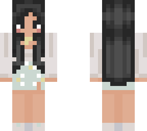 Aesthetic Light Blue girl | Minecraft Skin