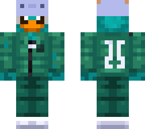 Perry the Platypus With Axolotl Hat | Minecraft Skin