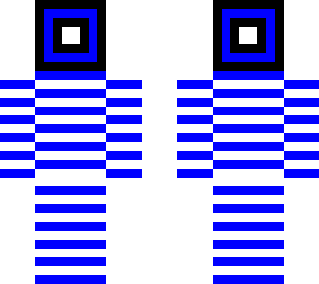 very basic skin with my geometry dash colours | Minecraft Skin