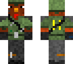 chicken soldier | Minecraft Skin