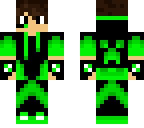 green gamer boy | Minecraft Skin