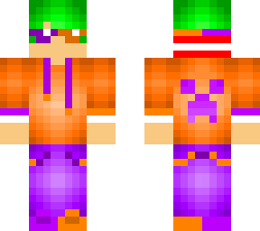 Orange - Purple Gamers | Minecraft Skin