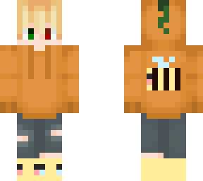 tubbo bee hoodie bee shoes | Minecraft Skin