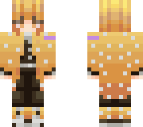 female, Zenitsu Agatsuma | Minecraft Skin