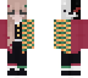 Giyuu Haori on Girl | Minecraft Skin