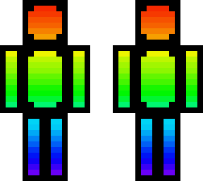 RGB man dude | Minecraft Skin