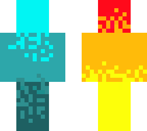 water & fire | Minecraft Skin