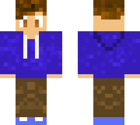 Boy in hoodie with removable clothing | Minecraft Skin