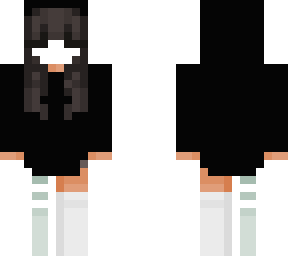 Headless head with a Skeleton left leg emo girl skin 1 | Minecraft Skin