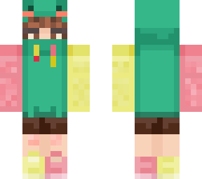Karl Frog Skin but Strawberry Lemonade Themed | Minecraft Skin