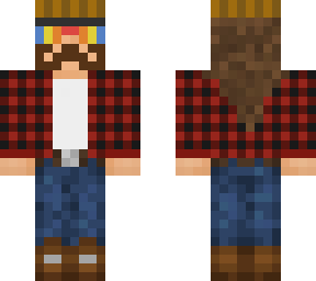Mullet man with pit vipers | Minecraft Skin