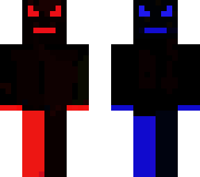 Double Sided Skin Blue And Red | Minecraft Skin