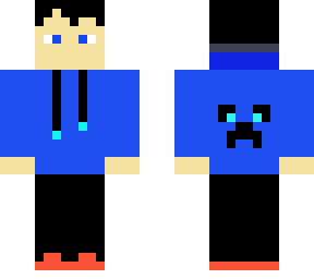 Epic Blue Gamer | Minecraft Skin