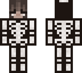 Skeleton eboy [hood] | Minecraft Skin