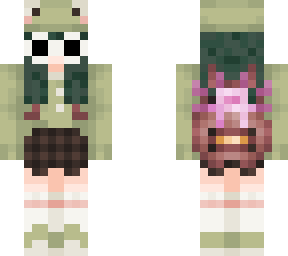 axolotl in a backpack | Minecraft Skins