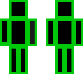 Neon Green shadow | Minecraft Skin