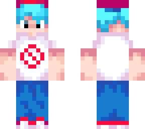 fnf (friday night funkin') boyfriend | Minecraft Skin