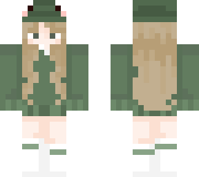 Frog hat girl | Minecraft Skin
