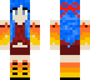 Blaze girl | Minecraft Skin