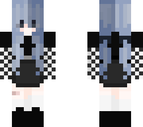 Blue two toned hair | Minecraft Skin