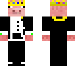 cerdito con corona | Minecraft Skin