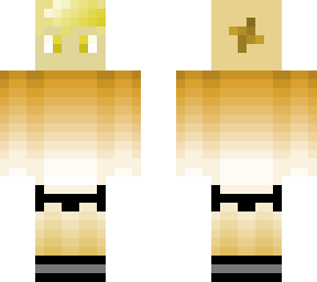 Golden Fade out boy with hoodie | Minecraft Skin