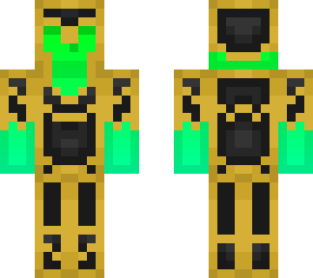 Black Gold Slime Armor | Minecraft Skin