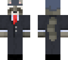tuxedo raccoon | Minecraft Skins