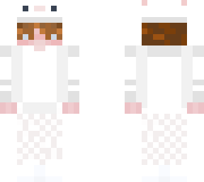 White Axolotl V.3 | Minecraft Skin