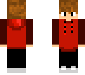 Boy in Red hoodie | Minecraft Skin