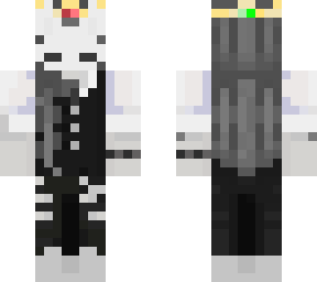 ghost-wolf-mask-girl | Minecraft Skin