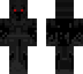 glowing dark red knight | Minecraft Skin