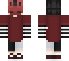 masked bunny red skin eboy | Minecraft Skin