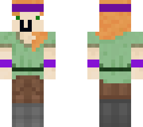 Alex but with purple sweat bands | Minecraft Skin