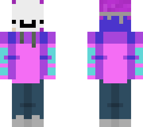 pink and cyan dream | Minecraft Skin