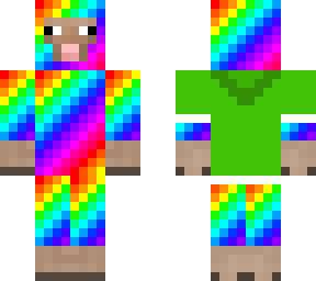 Rainbow sheep | Minecraft Skin