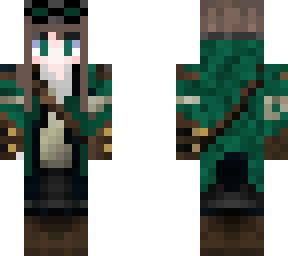 Steampunk Minecraft Skin Green