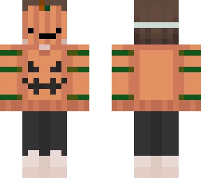 Pumpkin Sweater and Pumpkin Mask | Minecraft Skin