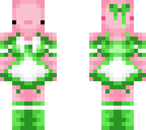 axolotl maid dress | Minecraft Skins