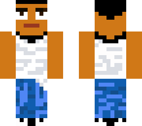 CJ(GTA SAN ANDREAS) | Minecraft Skin