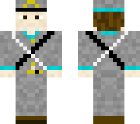 Confederate soldier civil war (infantry) | Minecraft Skin