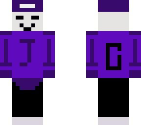 Hacker in purple | Minecraft Skin