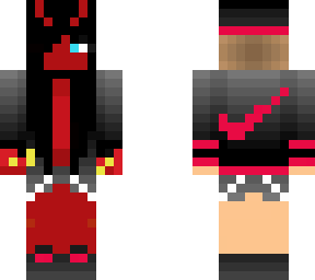 half demon girl | Minecraft Skin