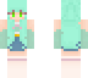 Leafy mint | Minecraft Skin