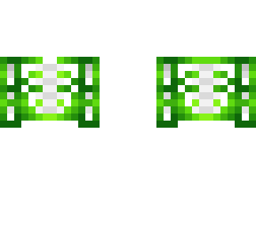OB - Green fade Skeleton Top | Minecraft Skin