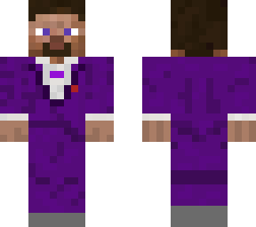 Purple Tuxedo Steve | Minecraft Skin