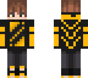 Rusty! (Black & Gold!!!!) | Minecraft Skin