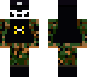 ss Skull mask officer | Minecraft Skin