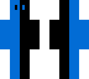 Black and blue fixed | Minecraft Skin