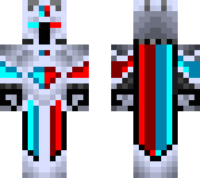 blue and red frost armor | Minecraft Skin